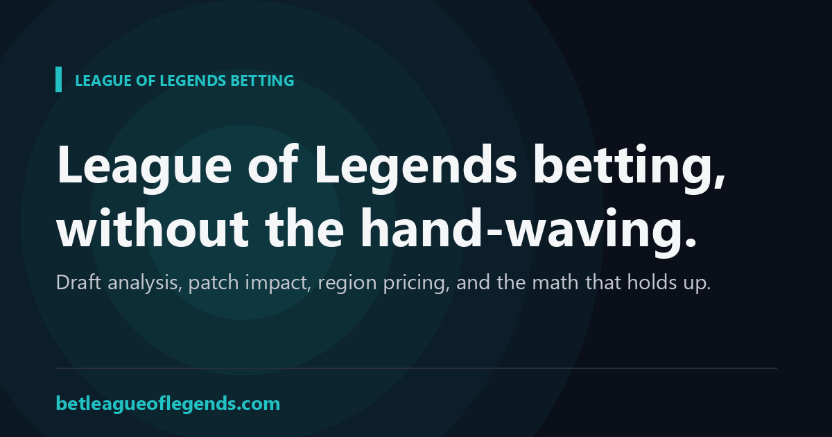 LoL betting markets: first blood, first tower, and dragon count | Bet ...